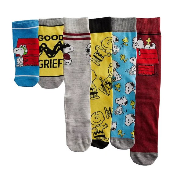 Peanuts | Underwear & Socks | New Mens 2 Pack Peanuts Snoopy Socks ...